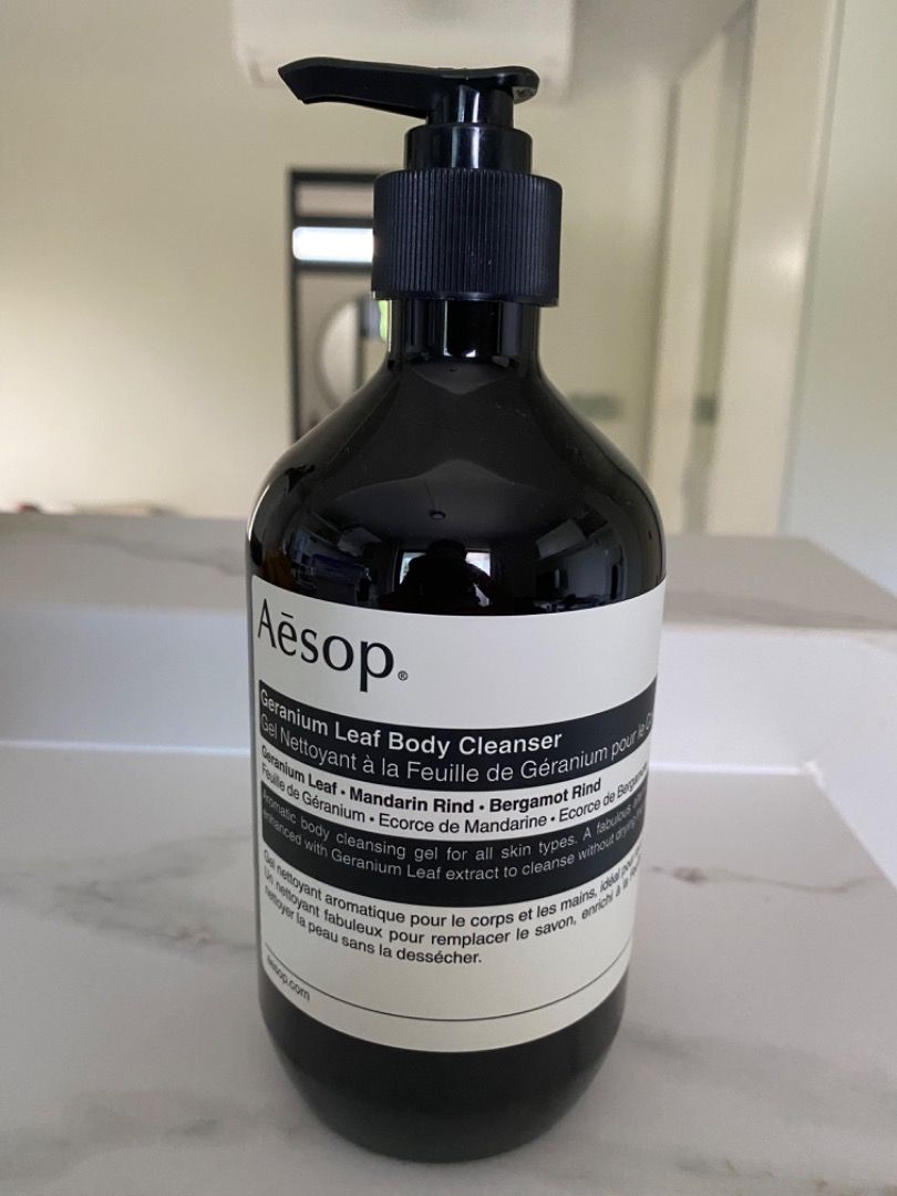 Aesop Geranium Leaf body cleanser 500ml, Beauty & Personal Care, Bath & Body, Bath on Carousell