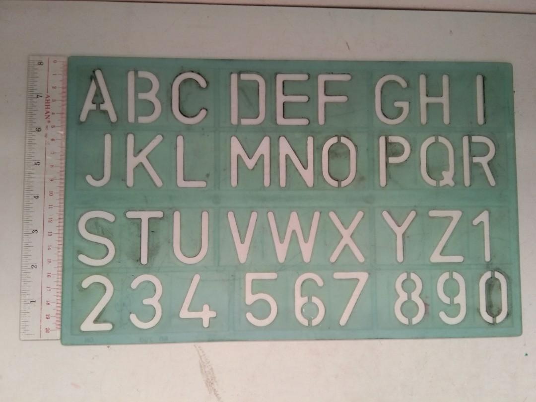 Alphabet Stencil, Health & Nutrition, Health Monitors & Weighing Scales ...