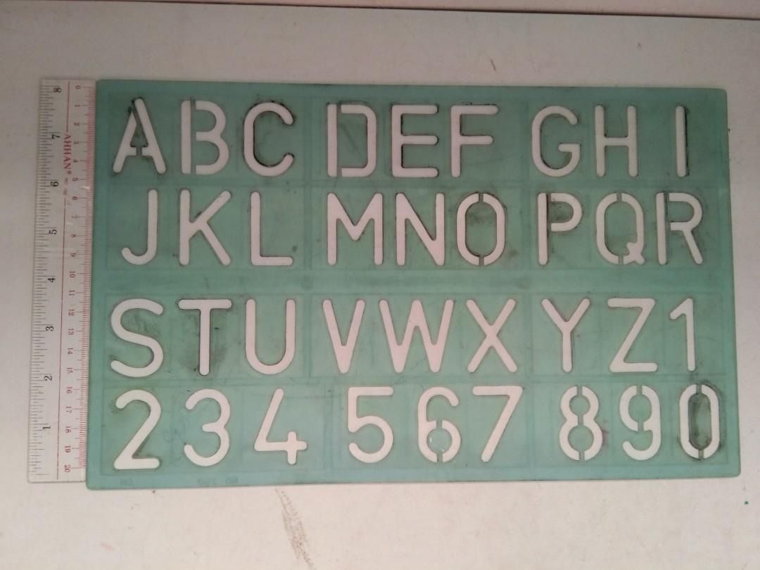 Alphabet Stencil, Health & Nutrition, Health Monitors & Weighing Scales ...