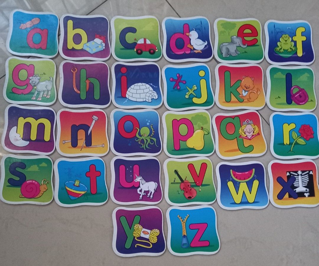 Alphabet Tiles Big and Small Letters for Montessori learning, Hobbies ...