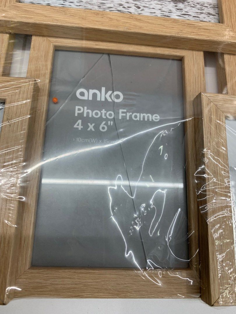Anko Photo Frame 4x6", Picture Frame, Photo Collage Frame, Cluster Oak ...