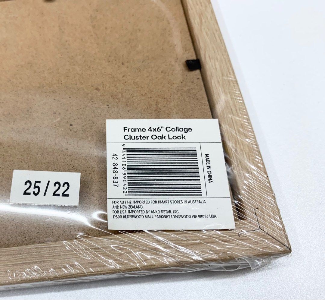 Anko Photo Frame 4x6", Picture Frame, Photo Collage Frame, Cluster Oak ...