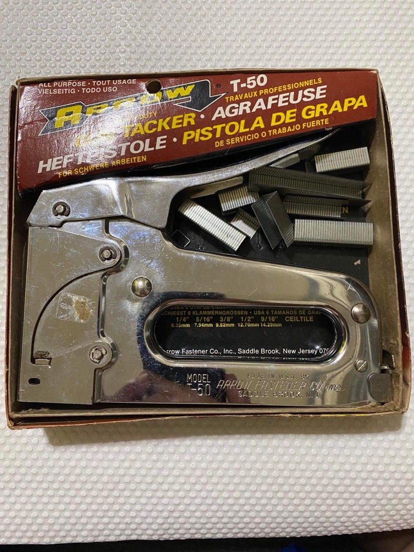 Arrow T50 Heavy Duty Staple Gun / Gun Tacker on Carousell