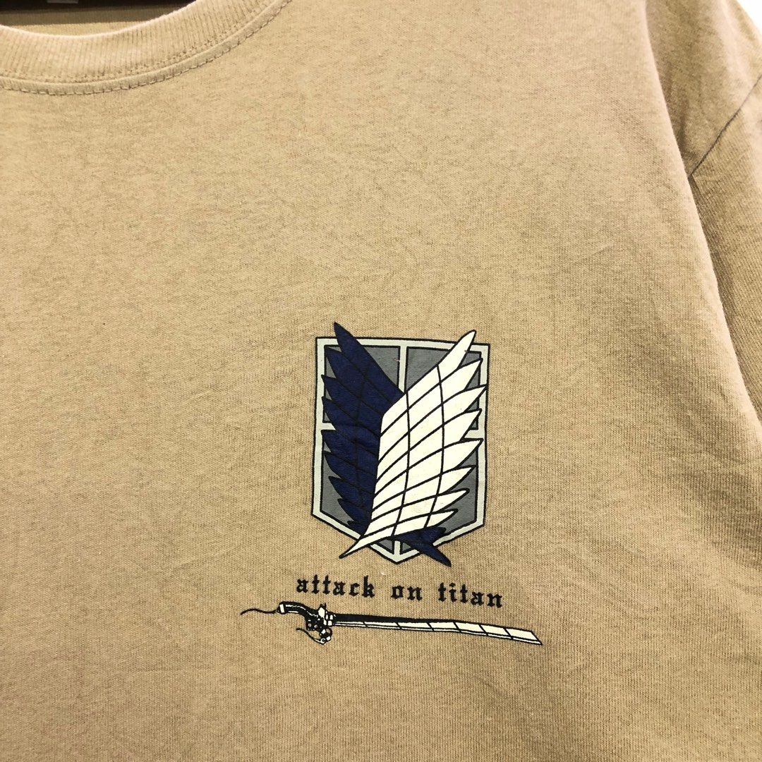 Attack on Titan Emblem Tshirt, Men's Fashion, Tops & Sets, Tshirts ...