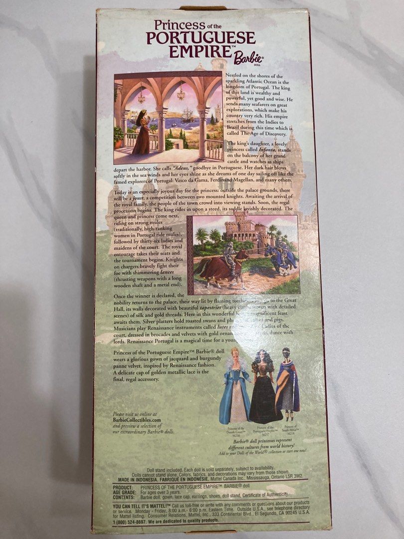 Barbie Collectibles - Princess of the Portuguese Empire, Hobbies & Toys ...