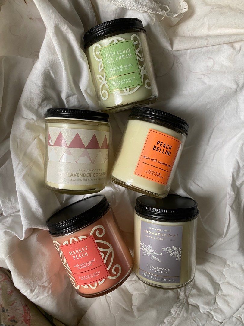 Bath & Body Works Single Wick Scented Candle, Furniture & Home Living ...