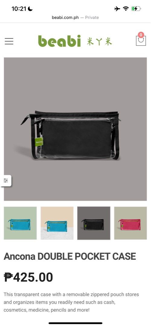 Beabi black limited edition double pocket case on Carousell