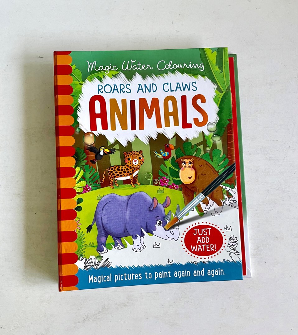 Magic Water Colouring Roars and Claws - Animals, Hobbies & Toys, Books ...
