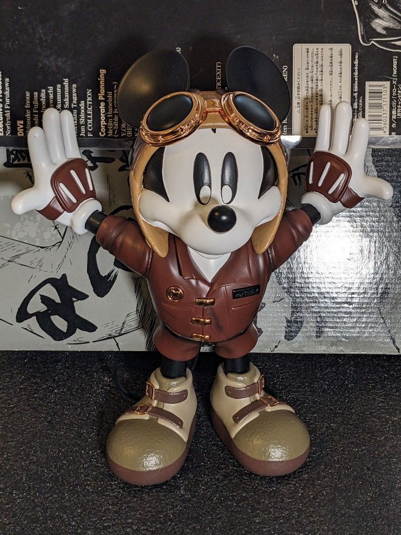 Bomber Pilot Mickey Mouse Resin Figure on Carousell