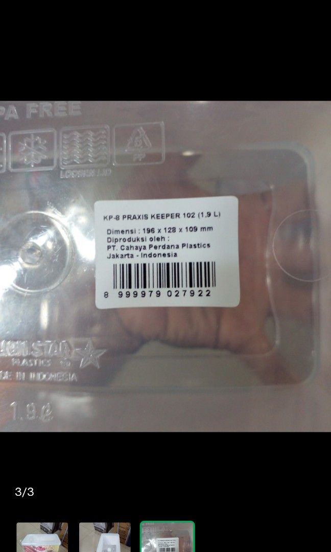 Box lion star 1,9 liter, Kitchen & Appliances di Carousell