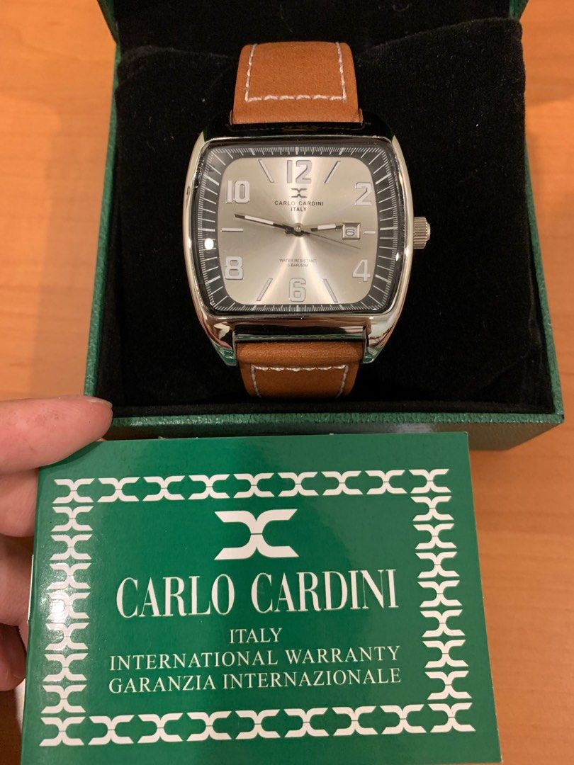 Carlo Cardini Italy 1503G-SS Stainless Steel Original Watch, Men's ...
