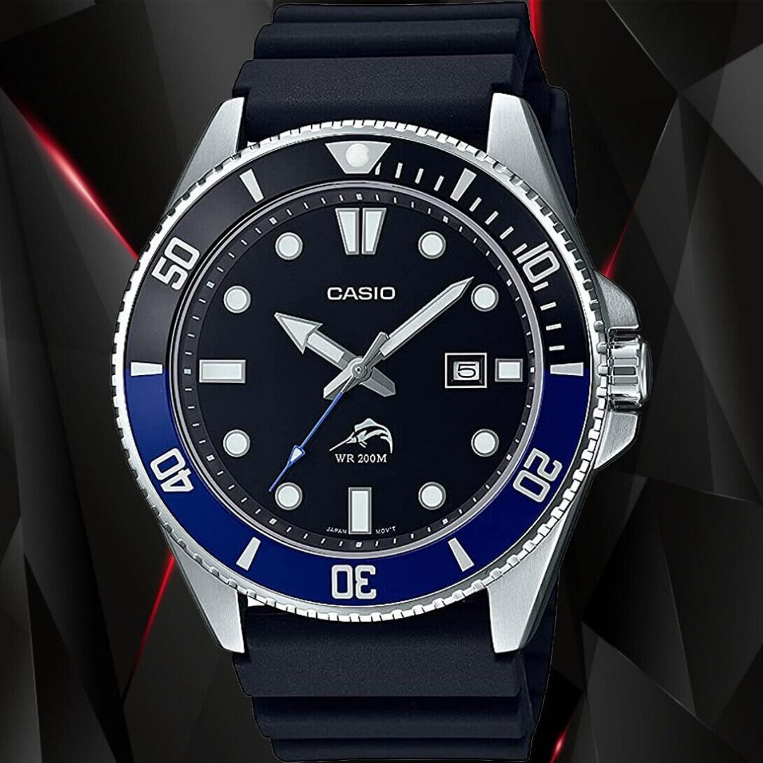 Casio Duro Marlin MDV106B-1A1V Watch (Batman), Men's Fashion, Watches ...