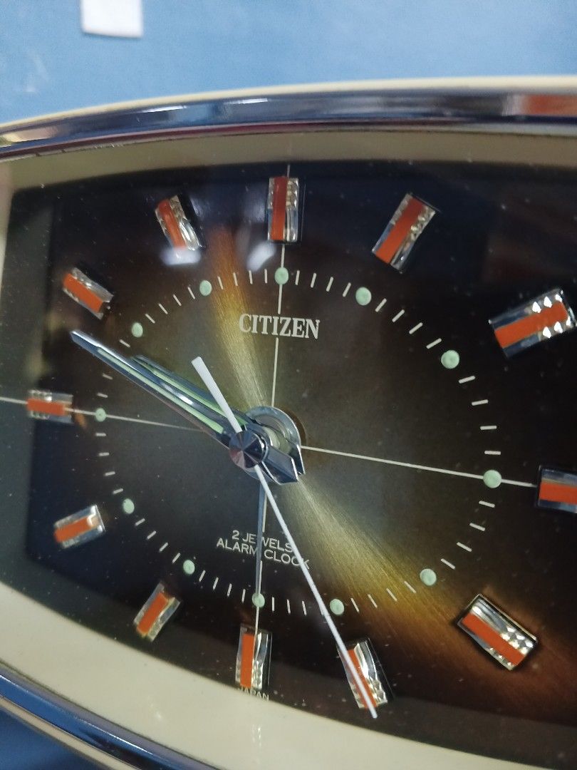 Vintage CITIZEN 2 - jewels Japanese Alarm Clock on Carousell