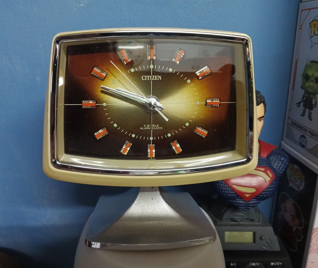 Vintage CITIZEN 2 - jewels Japanese Alarm Clock on Carousell