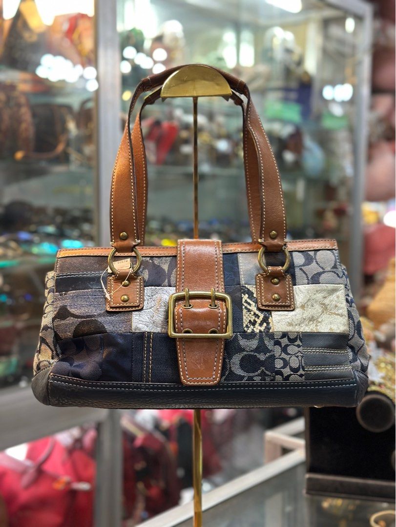 Coach quilted denim, Luxury, Bags & Wallets on Carousell
