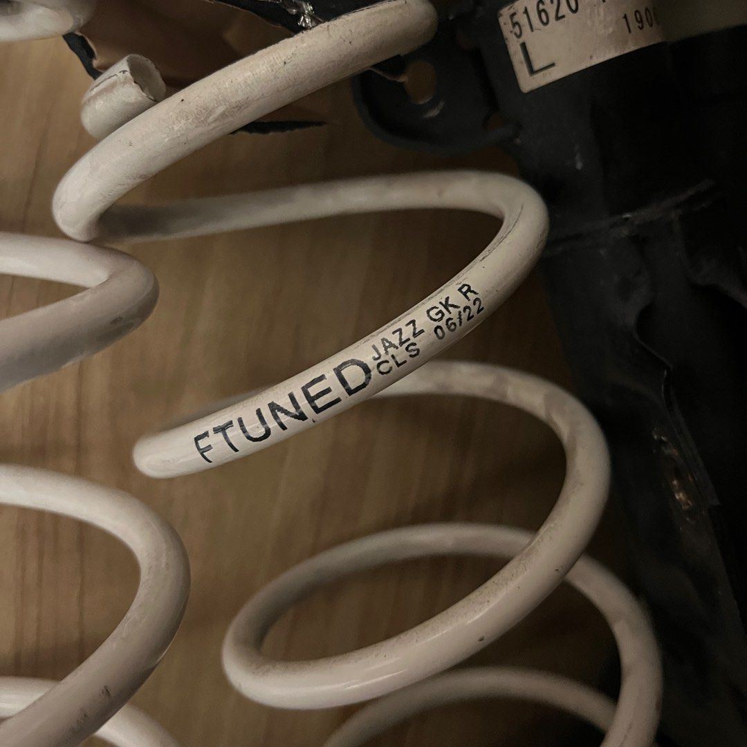 Comfort Lowering Springs Kit by Ftuned F-Tuned CLS for Honda Jazz Fit ...