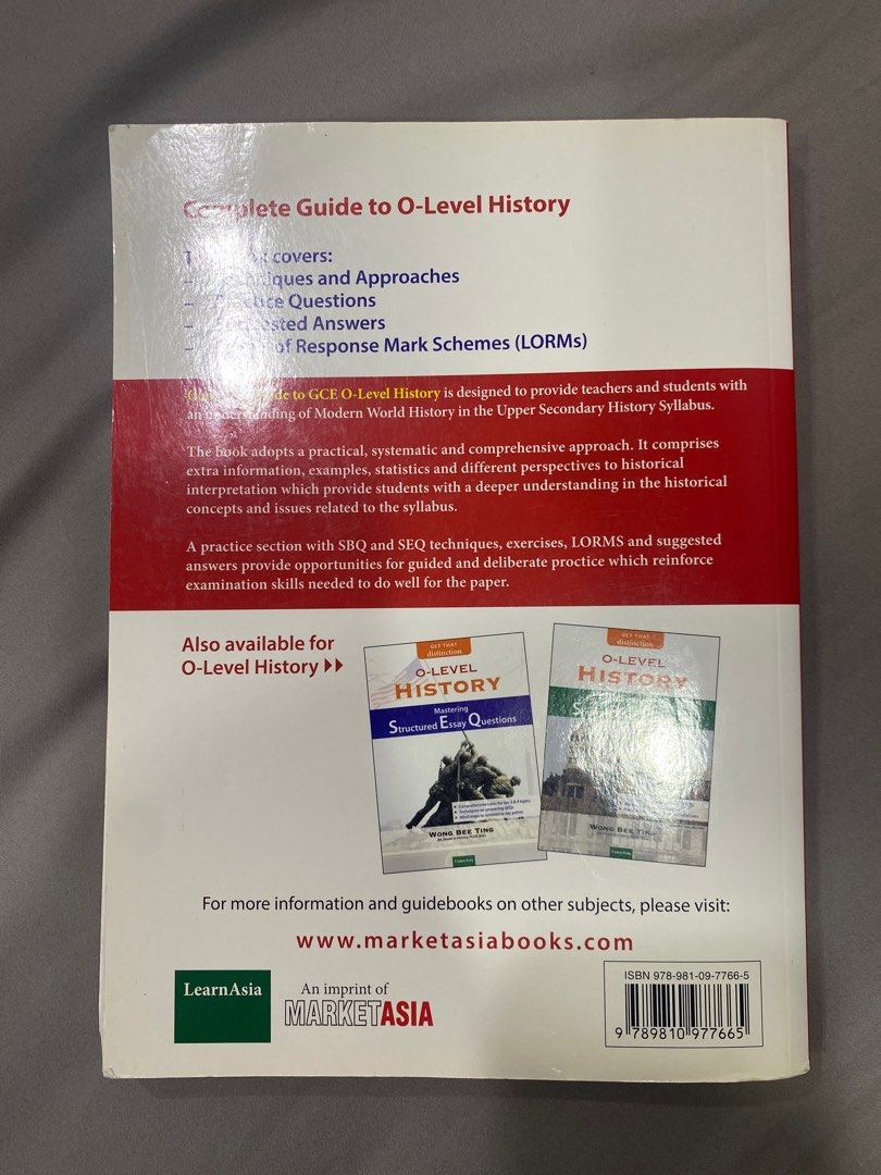 Complete guide to O Level History, Hobbies & Toys, Books & Magazines ...