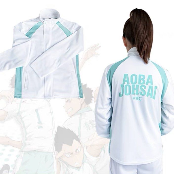 Cosplay Haikyuu Oikawa Tooru Iwaizumi Jersey Jacket Windbreaker Costume ...