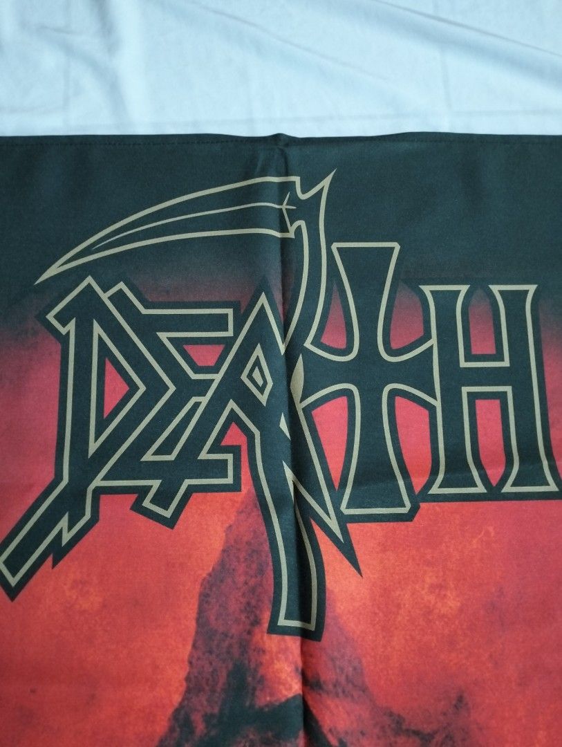 Death Official Merchandise Flag Banner Obituary Napalm Death Death ...