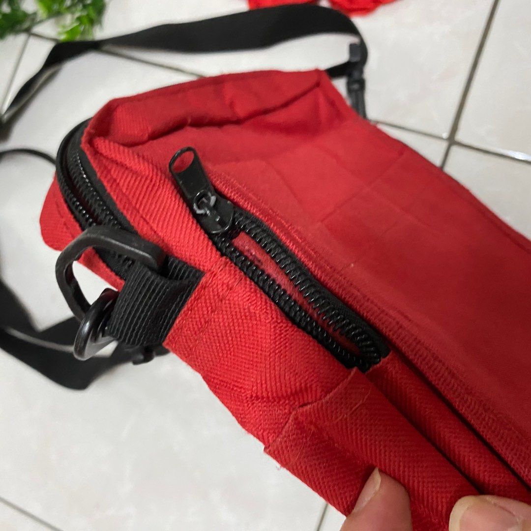 Defect vintage Ngee Ann primary school sling bag_ red sling bag, Men's ...