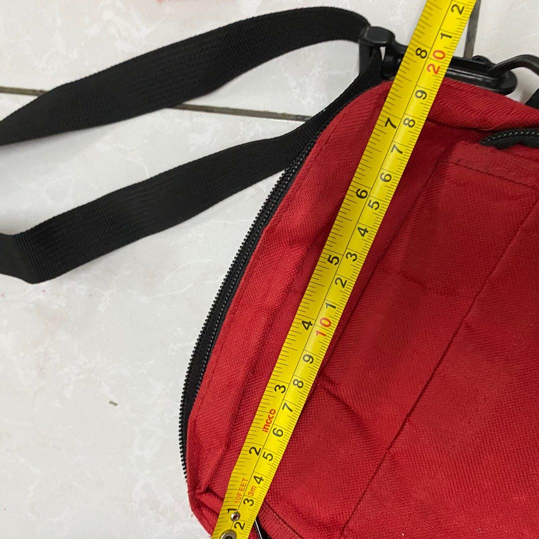 Defect vintage Ngee Ann primary school sling bag_ red sling bag, Men's ...