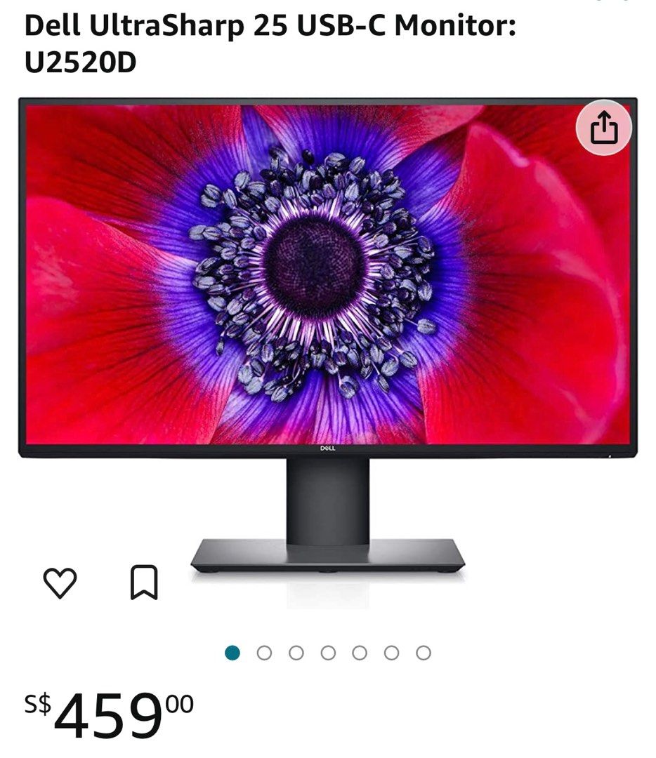 Dell Ultrasharp 25 inch USB C Monitor 2520D, Computers & Tech, Parts ...