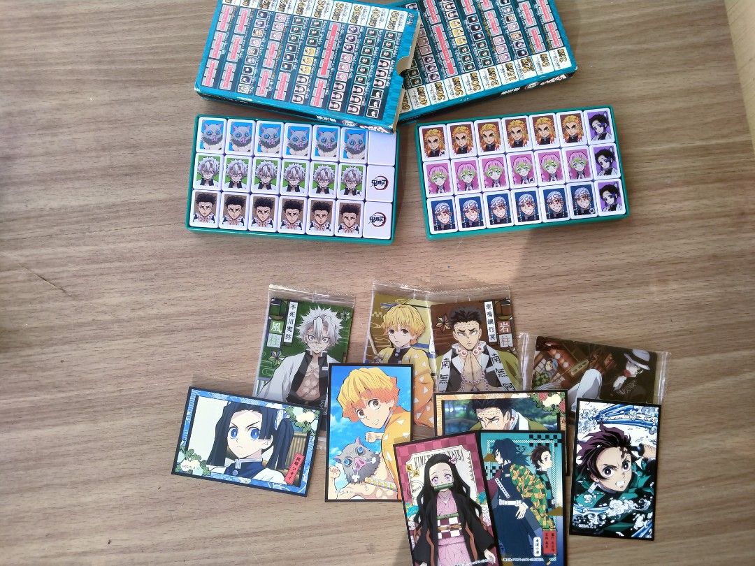 Demon Slayer mahjong tiles + Wafer cards, Hobbies & Toys, Toys & Games ...