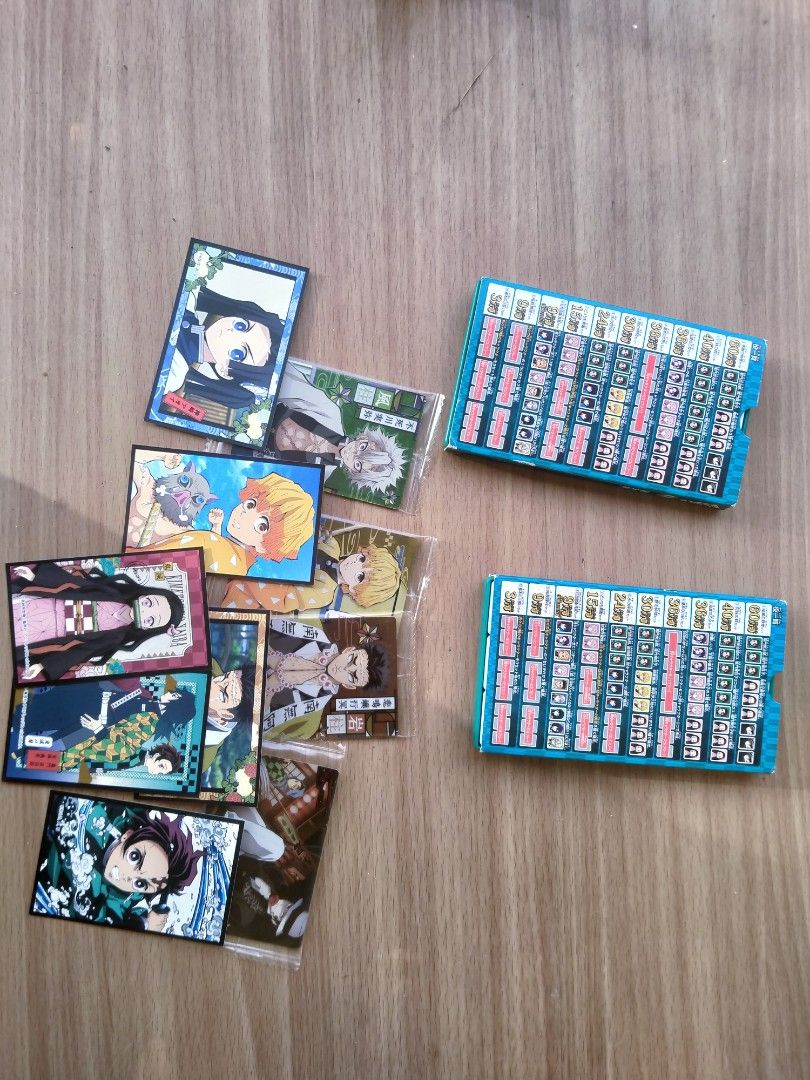 Demon Slayer mahjong tiles + Wafer cards, Hobbies & Toys, Toys & Games ...