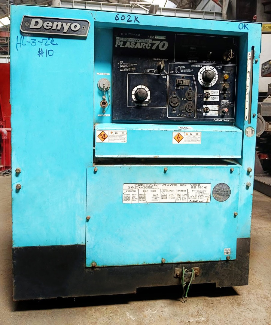 Denyo Air Plasma 70/ Arc Welding 300A Yanmar 3TNE74 Engine from Japan ...