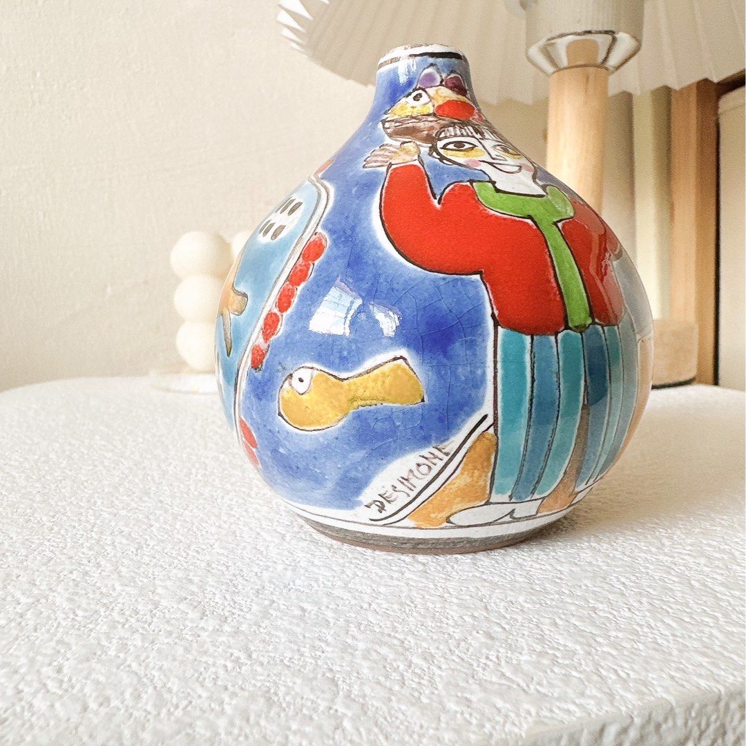 Desimone Italy Hand-painted Mini Vase on Carousell