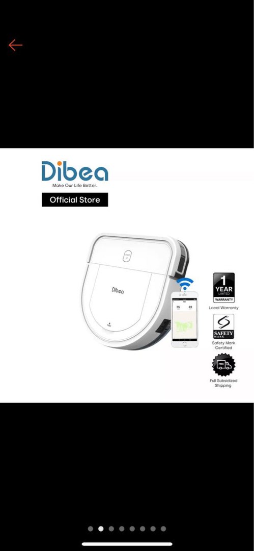 Dibea D500 Robo Vacuum, TV & Home Appliances, Vacuum Cleaner & Housekeeping on Carousell