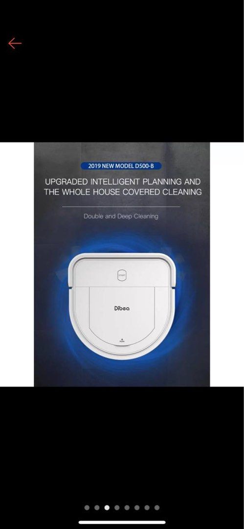 Dibea D500 Robo Vacuum, TV & Home Appliances, Vacuum Cleaner & Housekeeping on Carousell