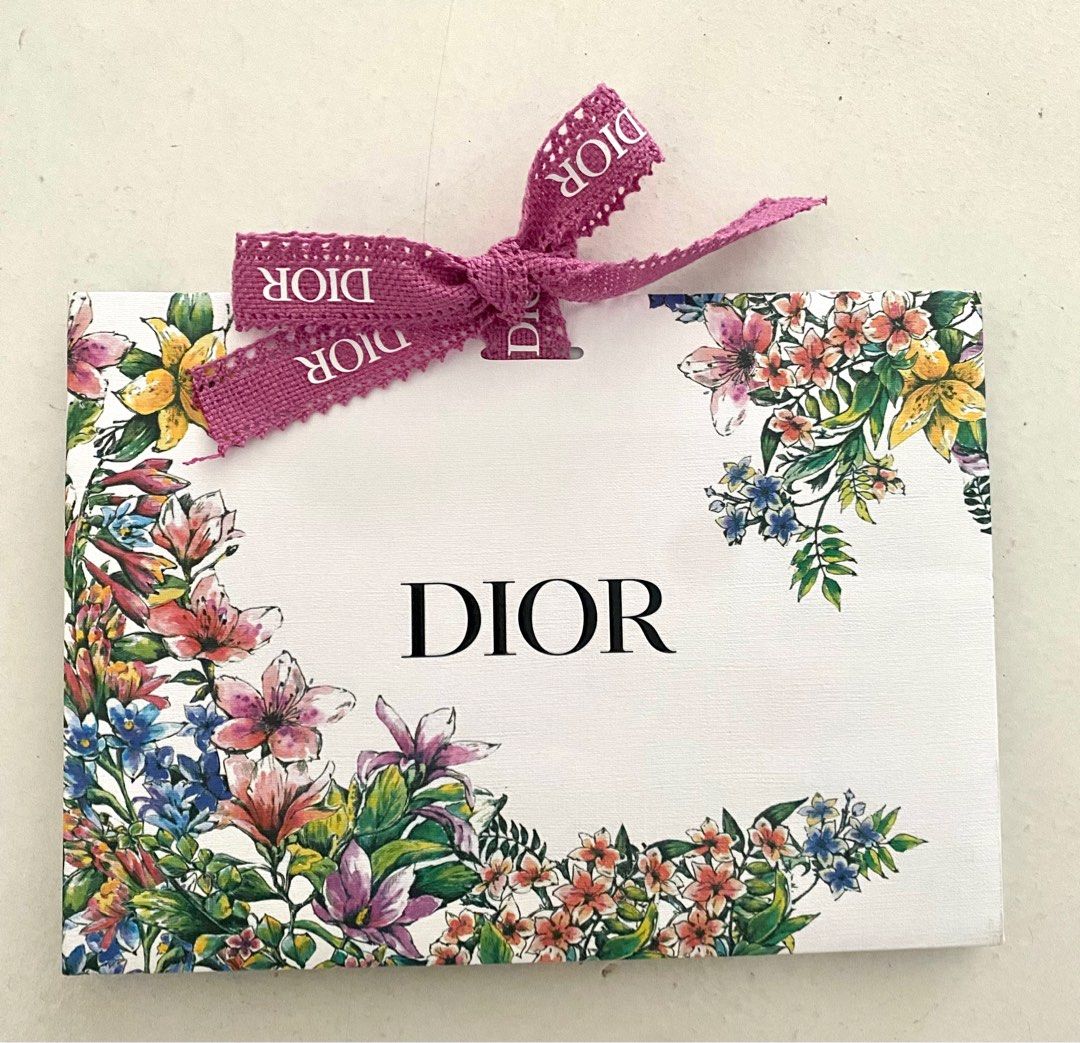 Dior paper bag box with ribbon , Luxury, Accessories on Carousell