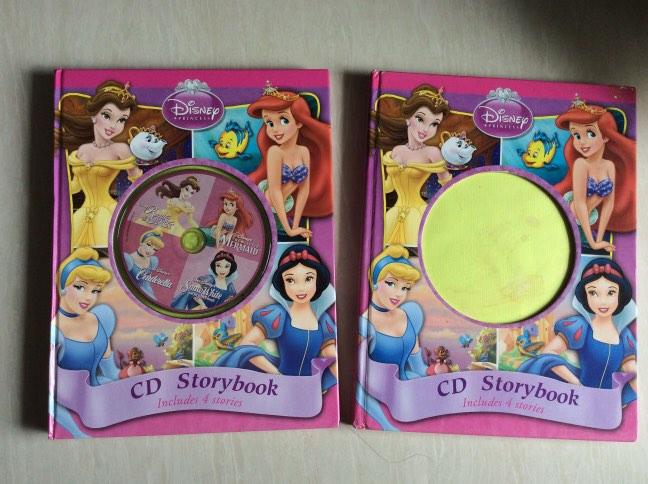 Disney princess CD story book (includes 4 stories), Hobbies & Toys ...