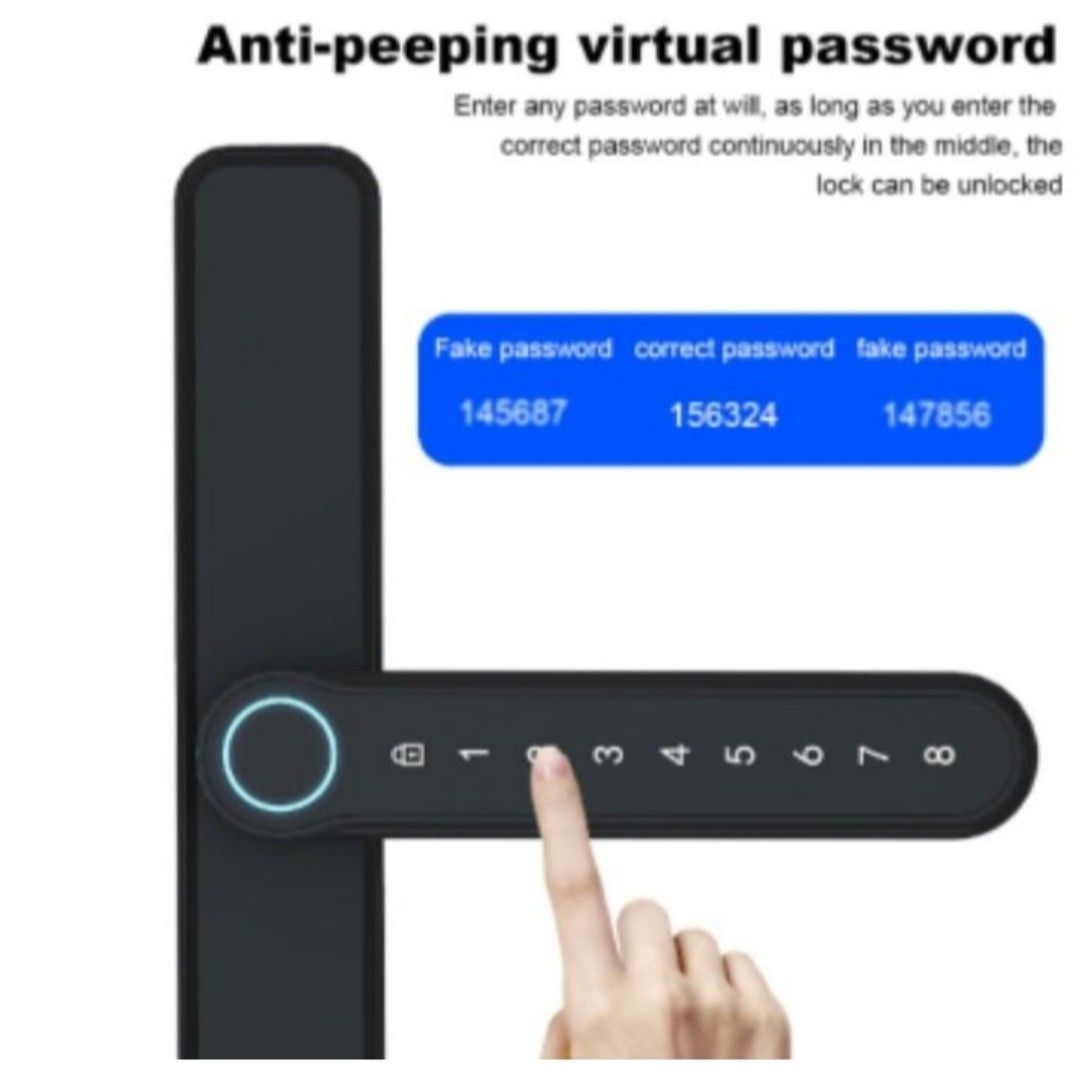 Door / Gate Biometric Smart Lock Double-sided Fingerprint, Password ...