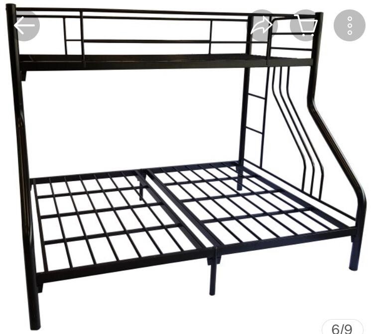Double decker bed., Furniture & Home Living, Furniture, Bed Frames ...
