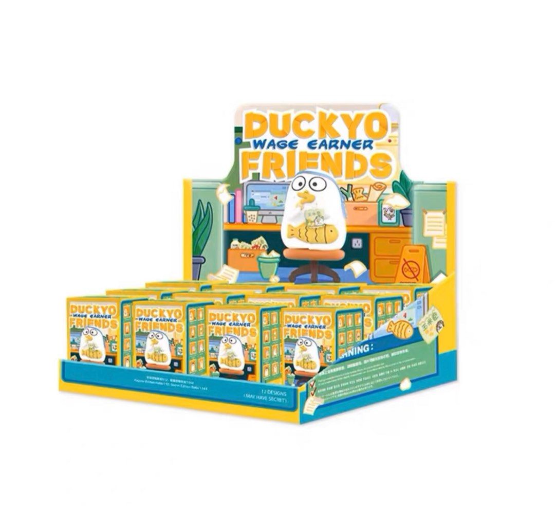 DUCKYO FRIENDS wage earner POPMART/ FULL SET / SINGLE BLIND BOX / ABLE ...