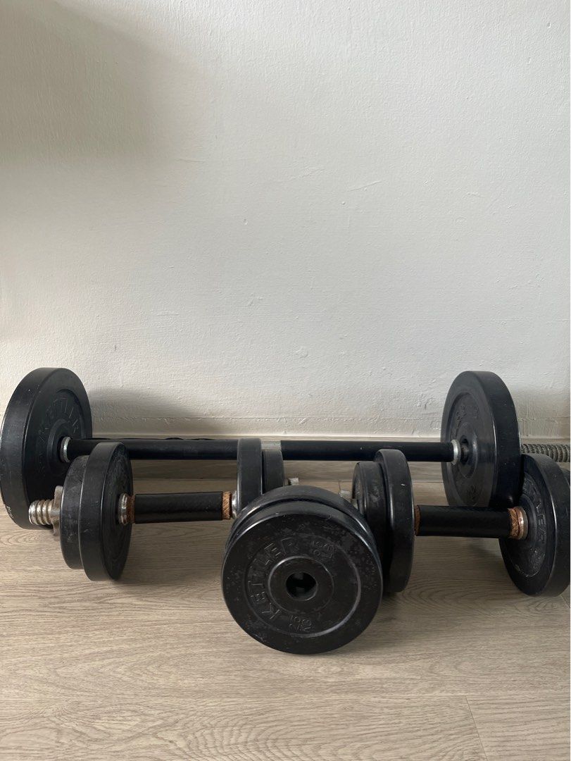 Dumbbell / Barbell Set, Sports Equipment, Exercise & Fitness, Weights ...