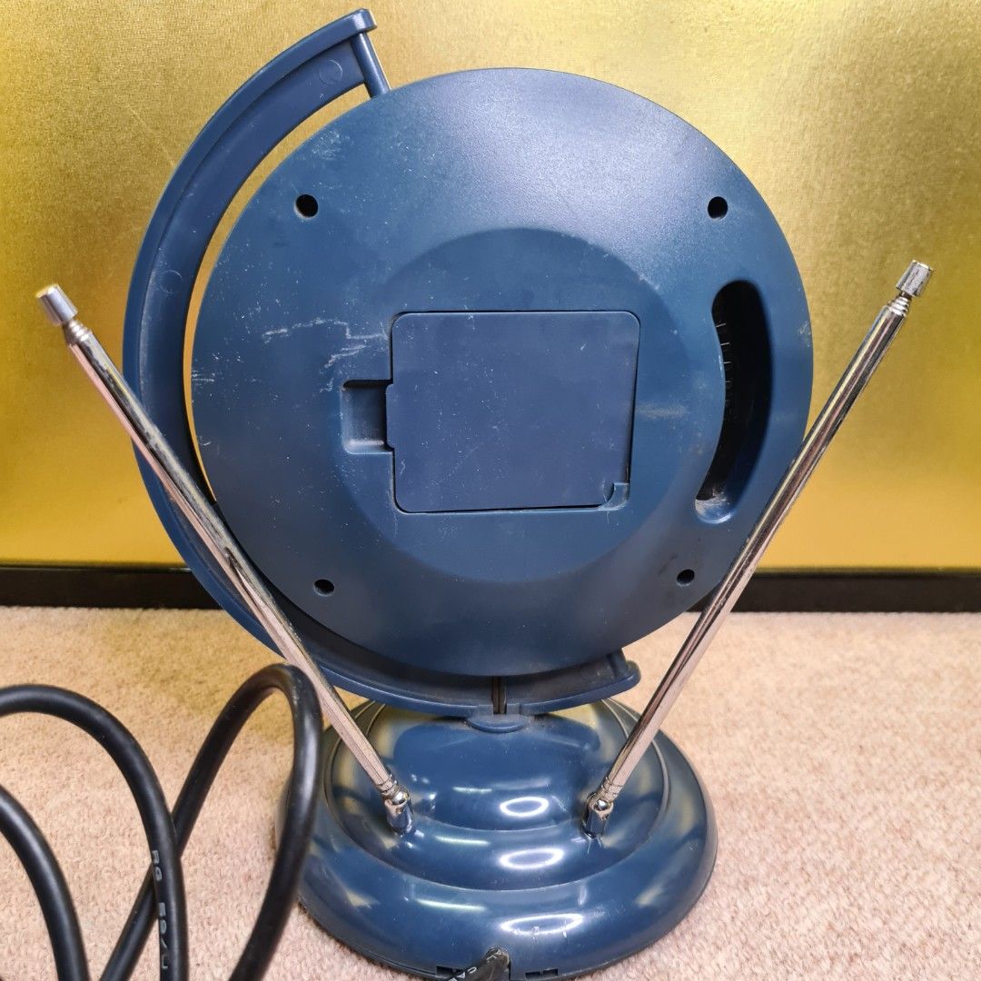 ELPA INDOOR ANTENNA UHF/VHF/FM IDA-110 PLUS QUARTZ WORLD CLOCK (WORKING ...