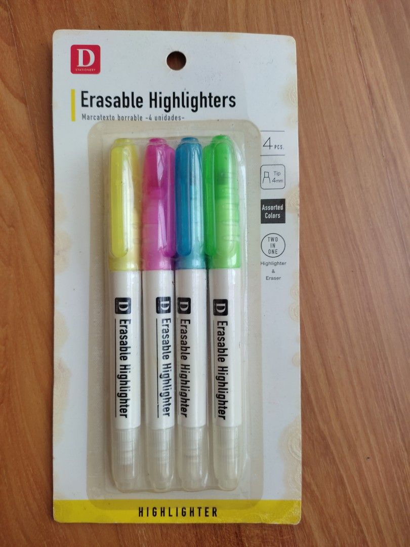 Erasable highlighters, Hobbies & Toys, Stationery & Craft, Stationery ...