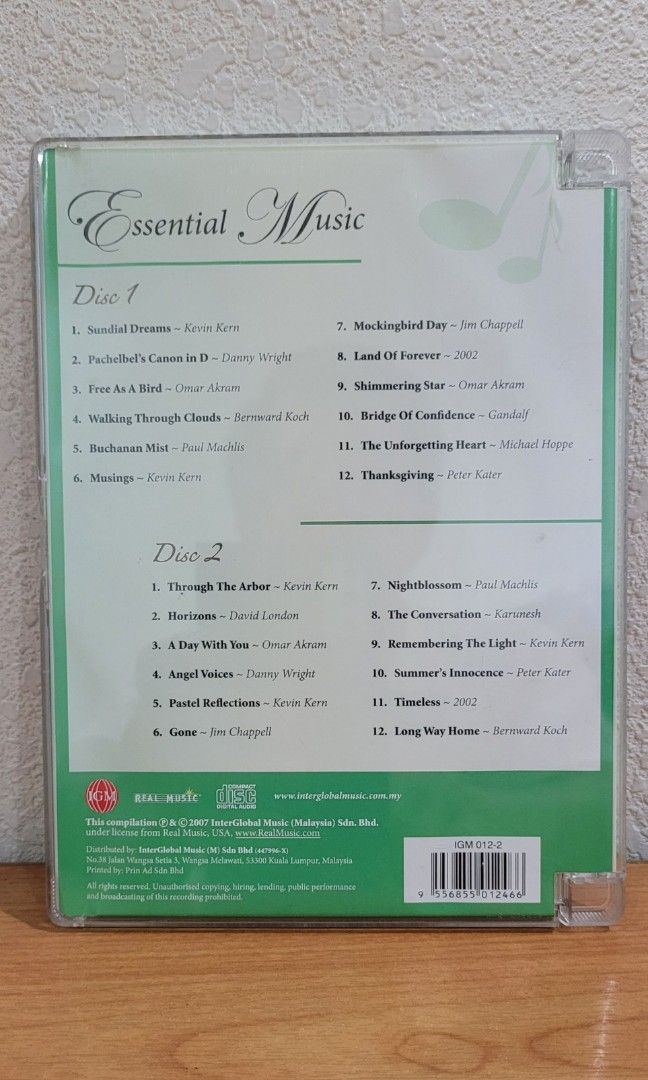 ESSENTIAL MUSIC (ORIGINAL) WITH 2 CD, Hobbies & Toys, Music & Media ...