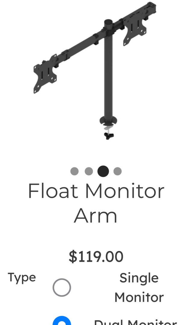 Everdesk dual monitor arm, Computers & Tech, Parts & Accessories ...