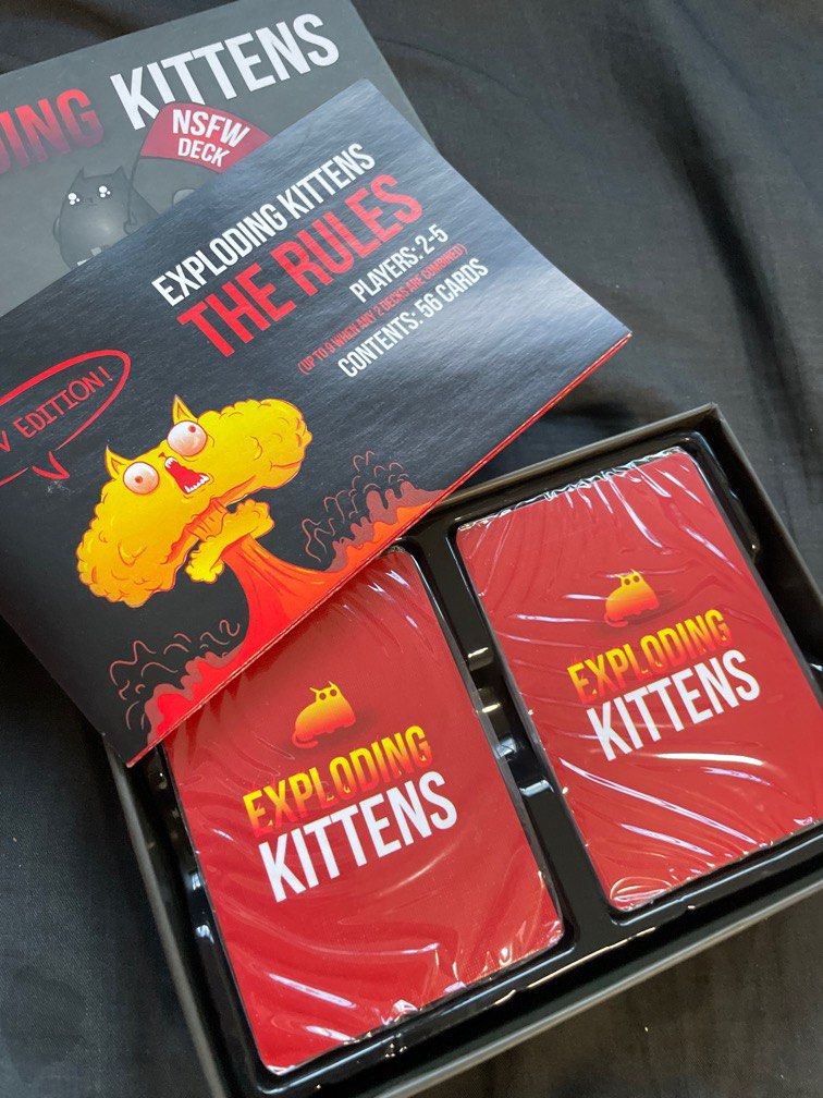 exploding kittens nsfw, Hobbies & Toys, Toys & Games on Carousell