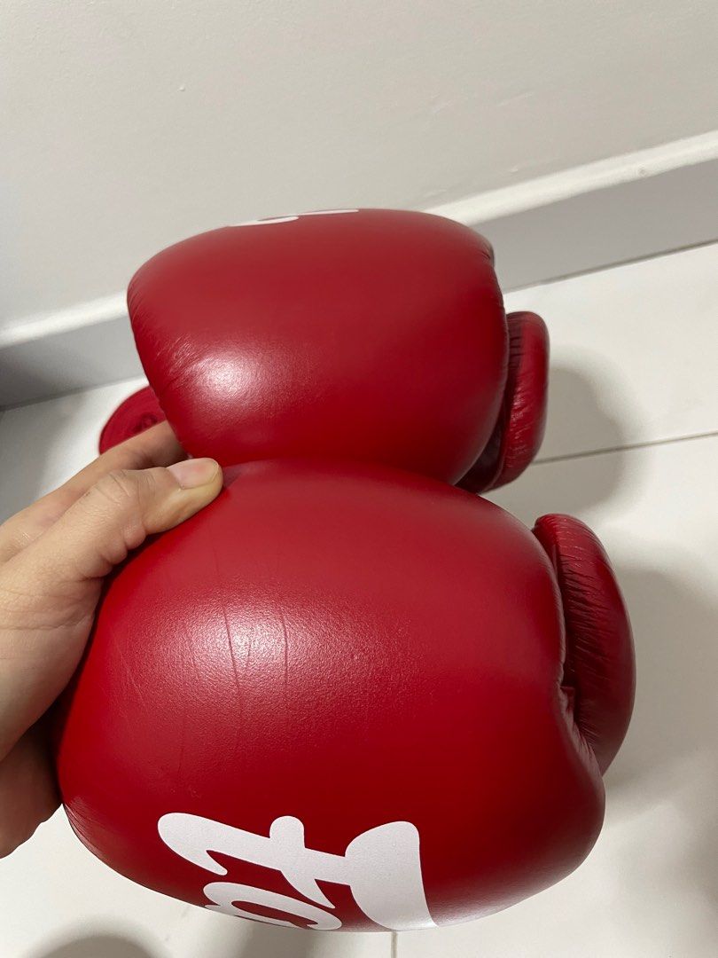 Fairtex Muay Thai Boxing Gloves 14oz with hand wrap, Sports Equipment ...