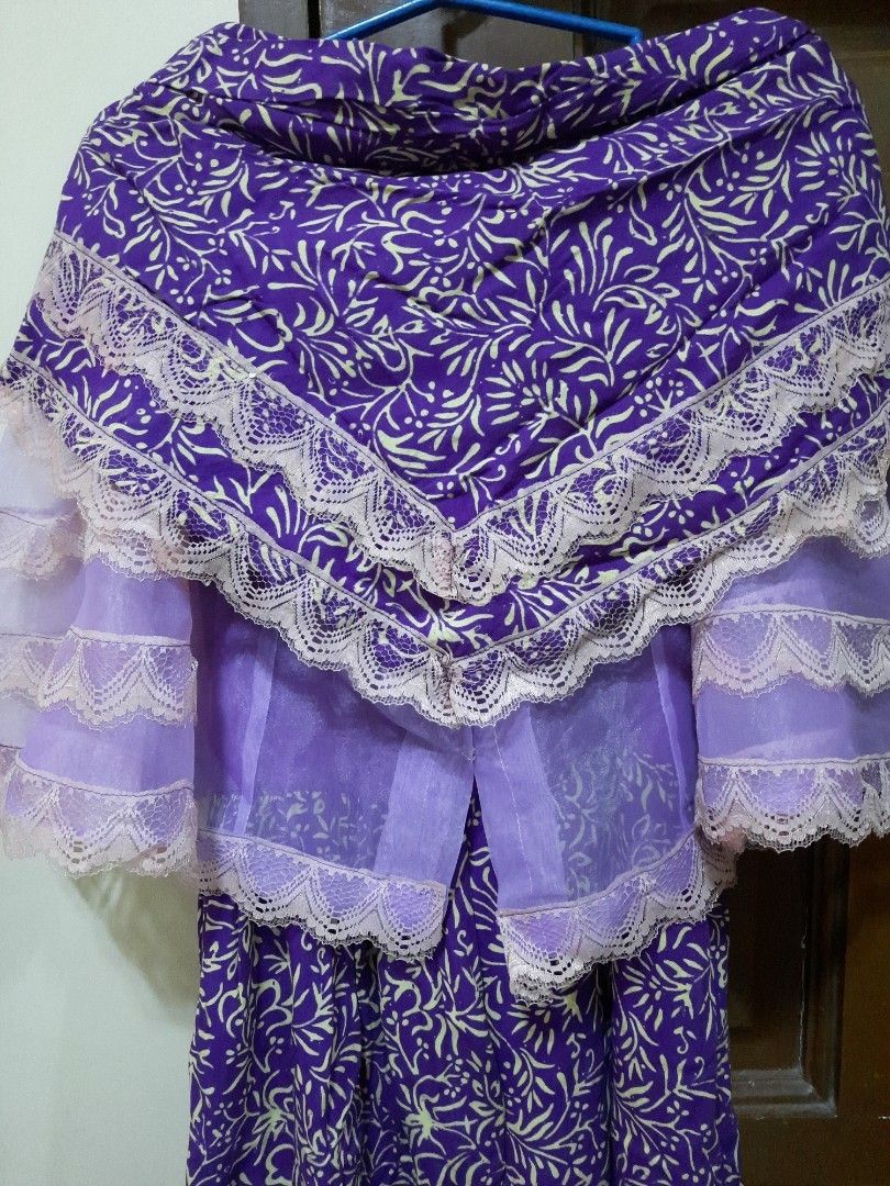Filipiniana Dress (Violet) on Carousell