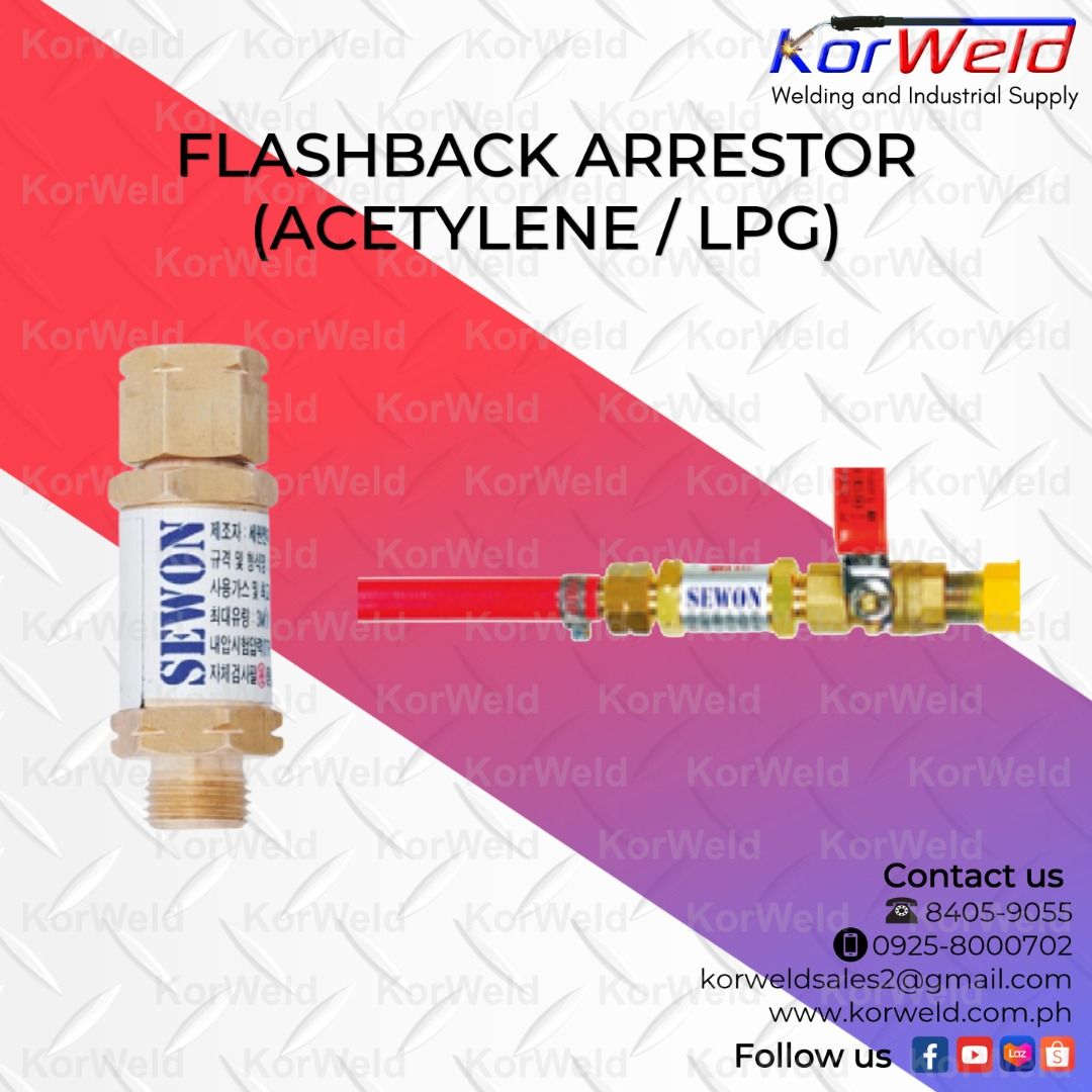 Flashback Arrestors (Acetylene/LPG), Commercial & Industrial ...