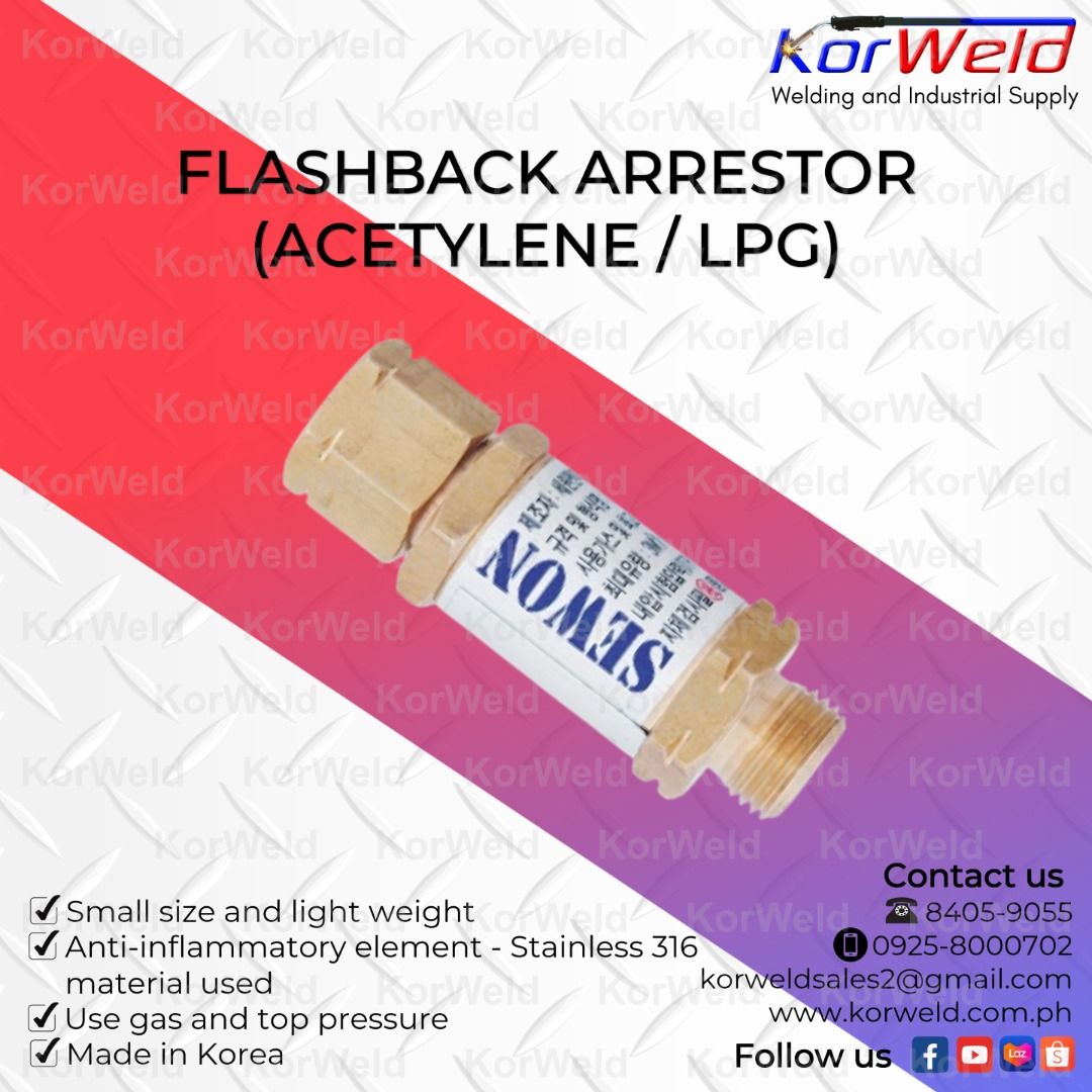 Flashback Arrestors (Acetylene/LPG), Commercial & Industrial ...