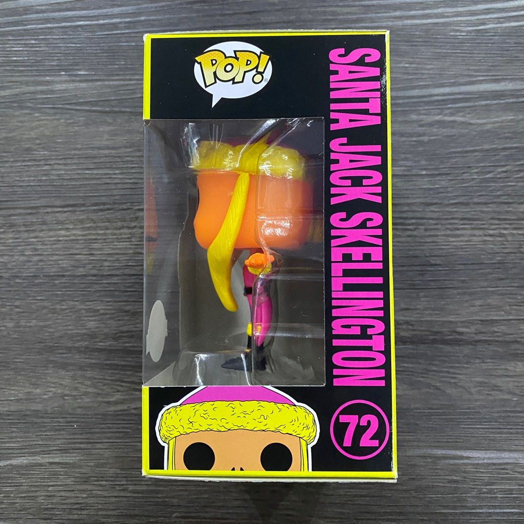 Funko Pop #72: Disney - Santa Jack Skellington (Black Light) [Exclusive ...