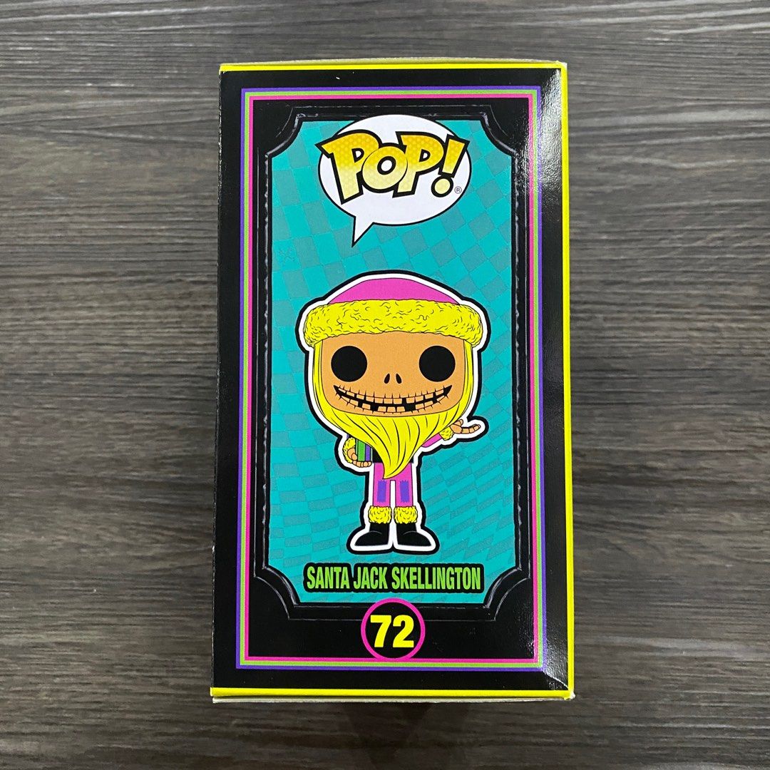 Funko Pop #72: Disney - Santa Jack Skellington (Black Light) [Exclusive ...