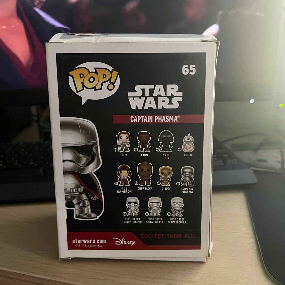 Funko POP! Captain Phasma (65), Hobbies & Toys, Toys & Games on Carousell
